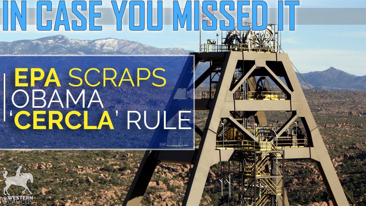 EPA Determines No Additional CERCLA Action Needed | Congressional ...