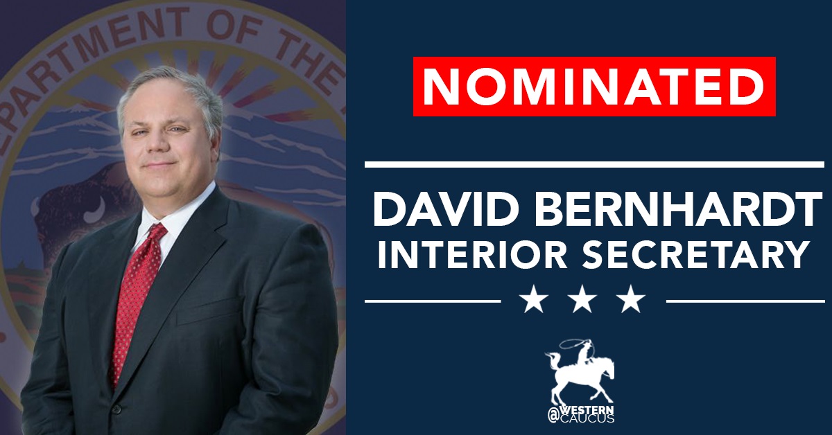 Western Caucus Supports President Trump's Official Nomination of David ...